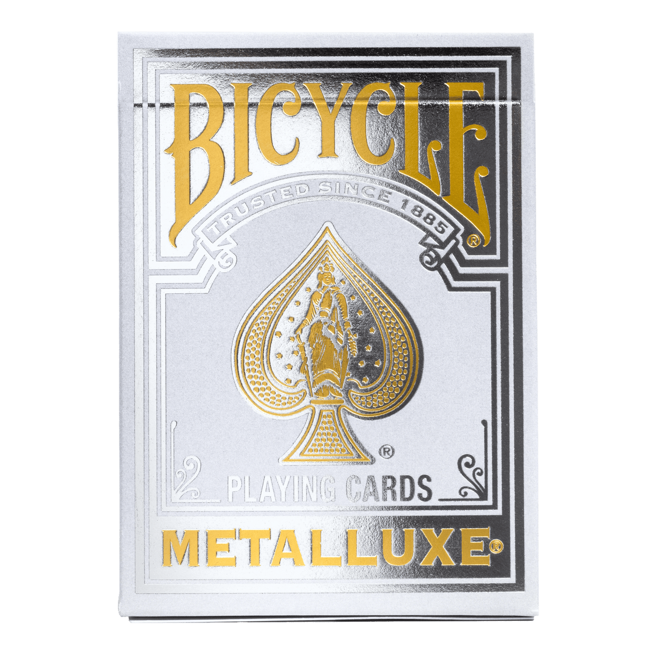 Metalluxe Silver Bicycle Playing Cards – PlayingCardDecks.com