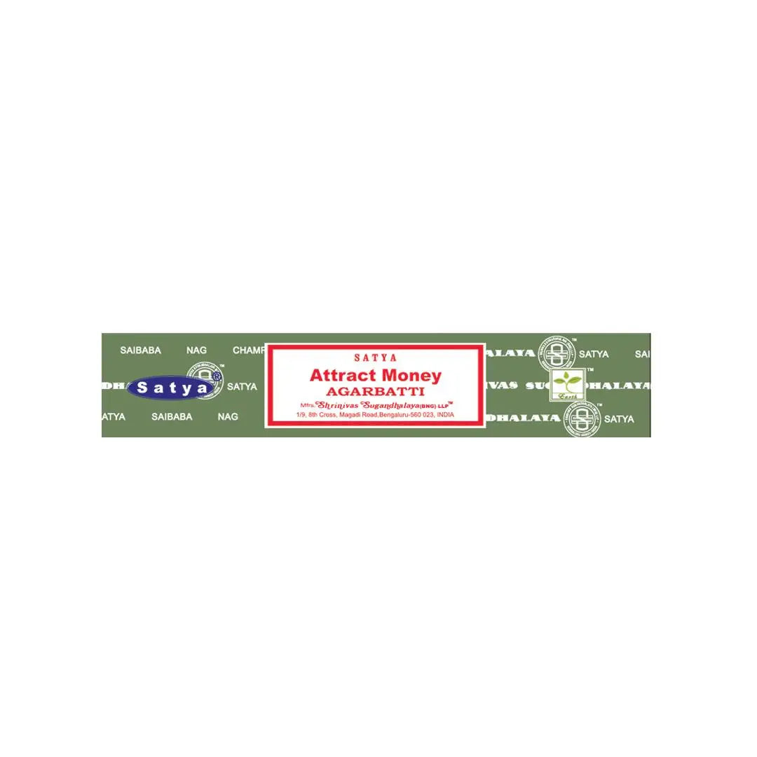 Satya - Attract Money Incense Sticks - 15 G. – PlayingCardDecks.com