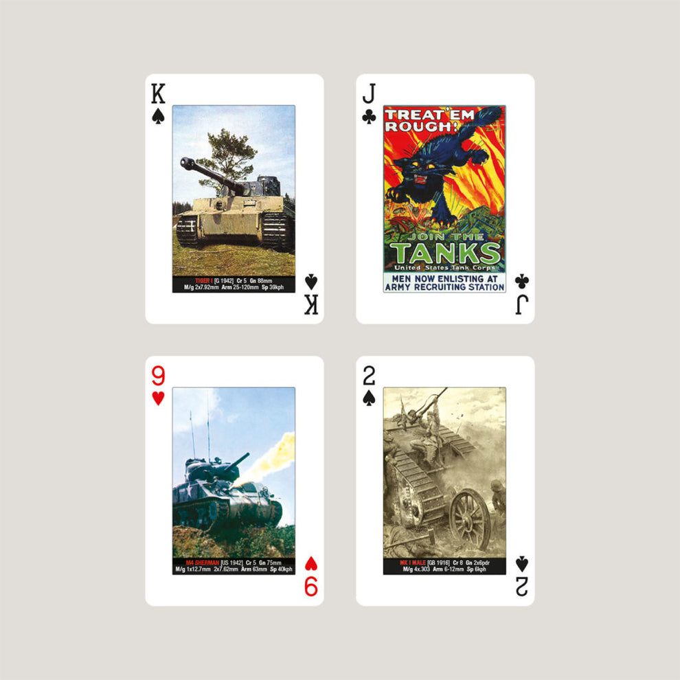 Tanks! From WWI to Korea Playing Cards Piatnik – PlayingCardDecks.com