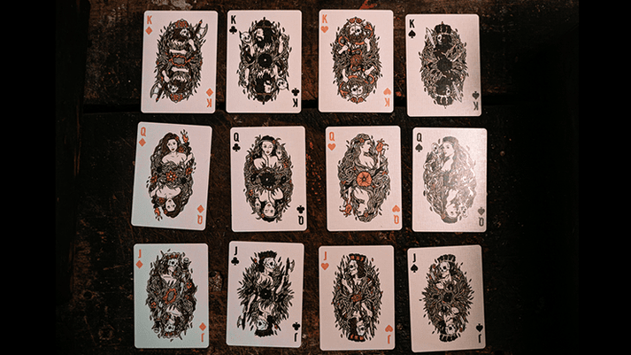 Maidens Cold Foil Playing Cards – PlayingCardDecks.com