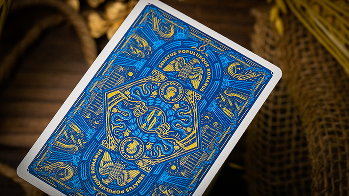 Caesar Playing Cards Blue TWPCC – PlayingCardDecks.com