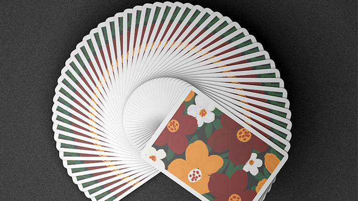 Keep Smiling: Spring Blossoms Playing Cards – PlayingCardDecks.com