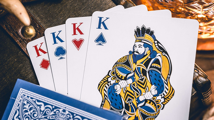 Sanctuary Playing Cards - Blue – PlayingCardDecks.com