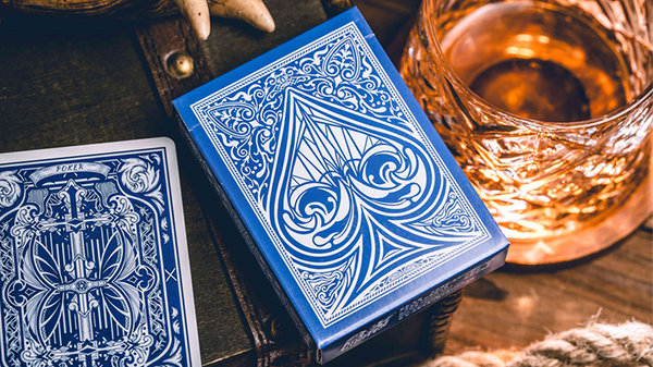 Sanctuary Playing Cards - Blue – PlayingCardDecks.com