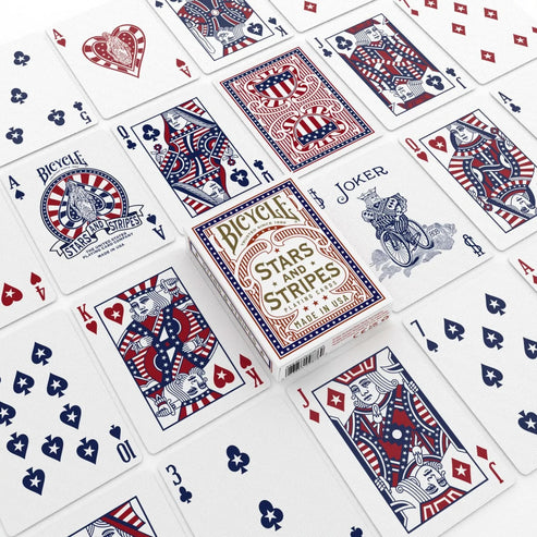 Bicycle Stars and Stripes Playing Cards - Red, White, and Ready to Dea ...