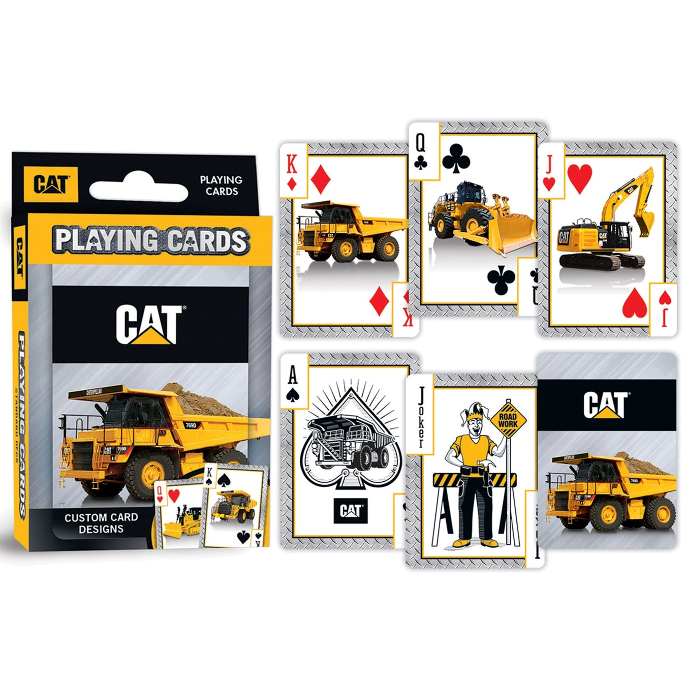 CAT Caterpillar Playing Cards - Officially Licensed – PlayingCardDecks.com