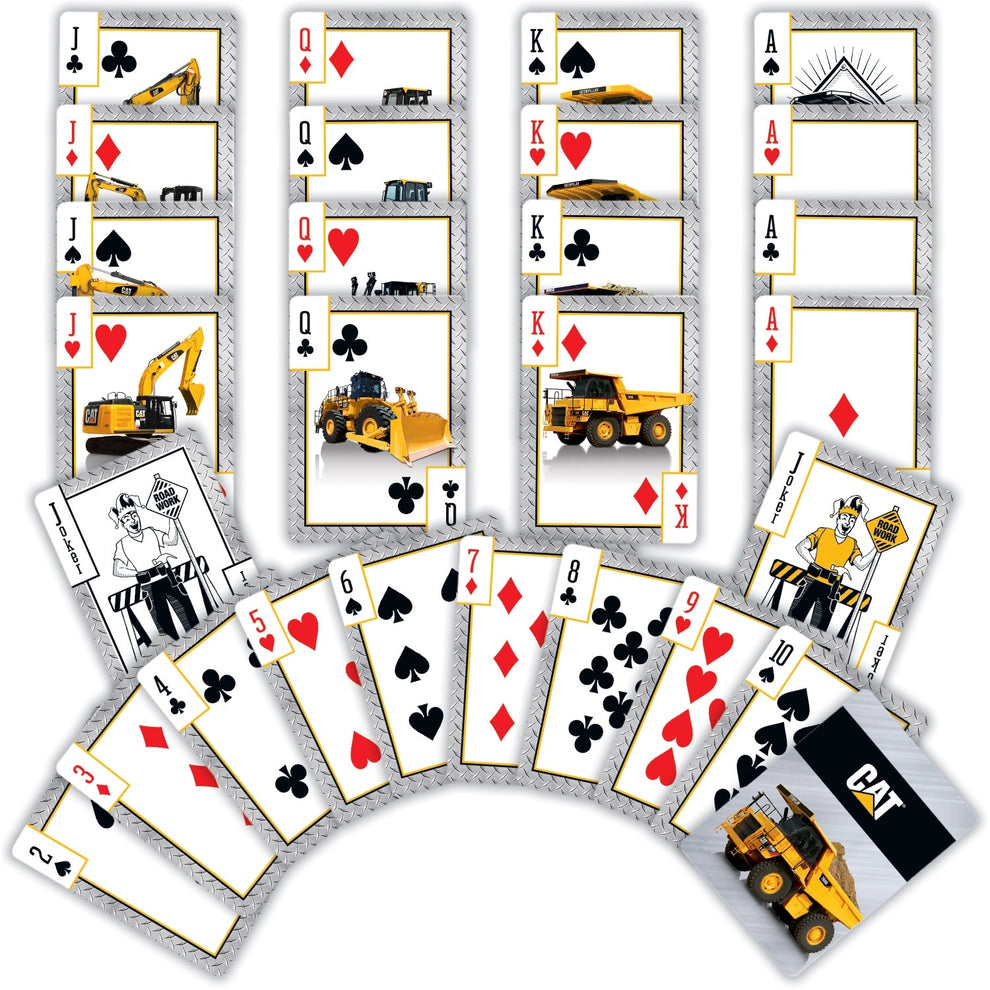 CAT Caterpillar Playing Cards - Officially Licensed – PlayingCardDecks.com