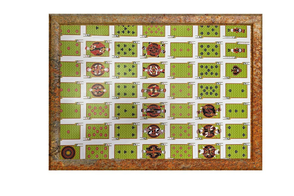 Uncut Sheet - Bicycle Nutcracker Green – PlayingCardDecks.com