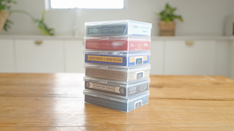 PCD Clear Plastic Playing Card Storage Box – Durable and Secure for Po ...