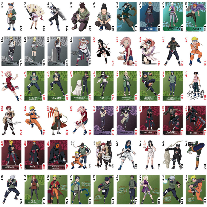 Naruto Playing Cards by FlonzGift – PlayingCardDecks.com