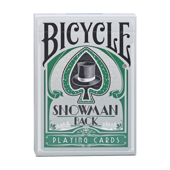 Snowman Back Red & Green Bicycle Playing Cards - A Holiday Essential ...