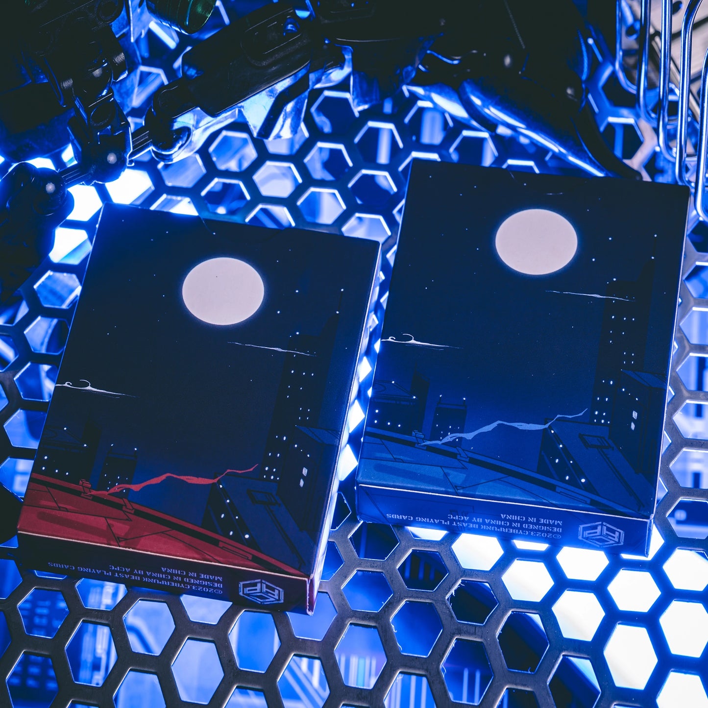 Cyberpunk Mythos Playing Cards - Red – PlayingCardDecks.com
