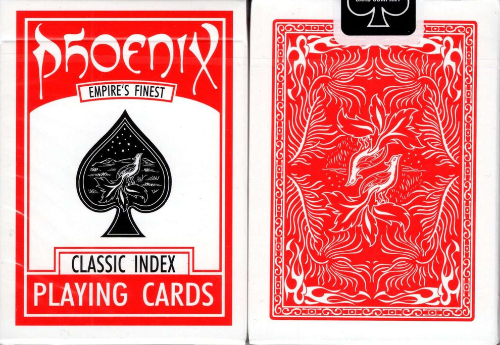 Phoenix Classic Index Red Playing Cards USPCC – PlayingCardDecks.com