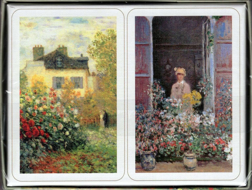 Monet Maison de Monet 2 Deck Set Bridge Size Playing Cards Piatnik ...