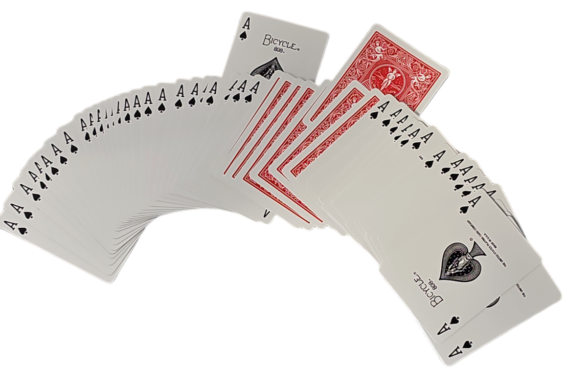 Red One-Way Forcing Deck - Ace of Spades – PlayingCardDecks.com