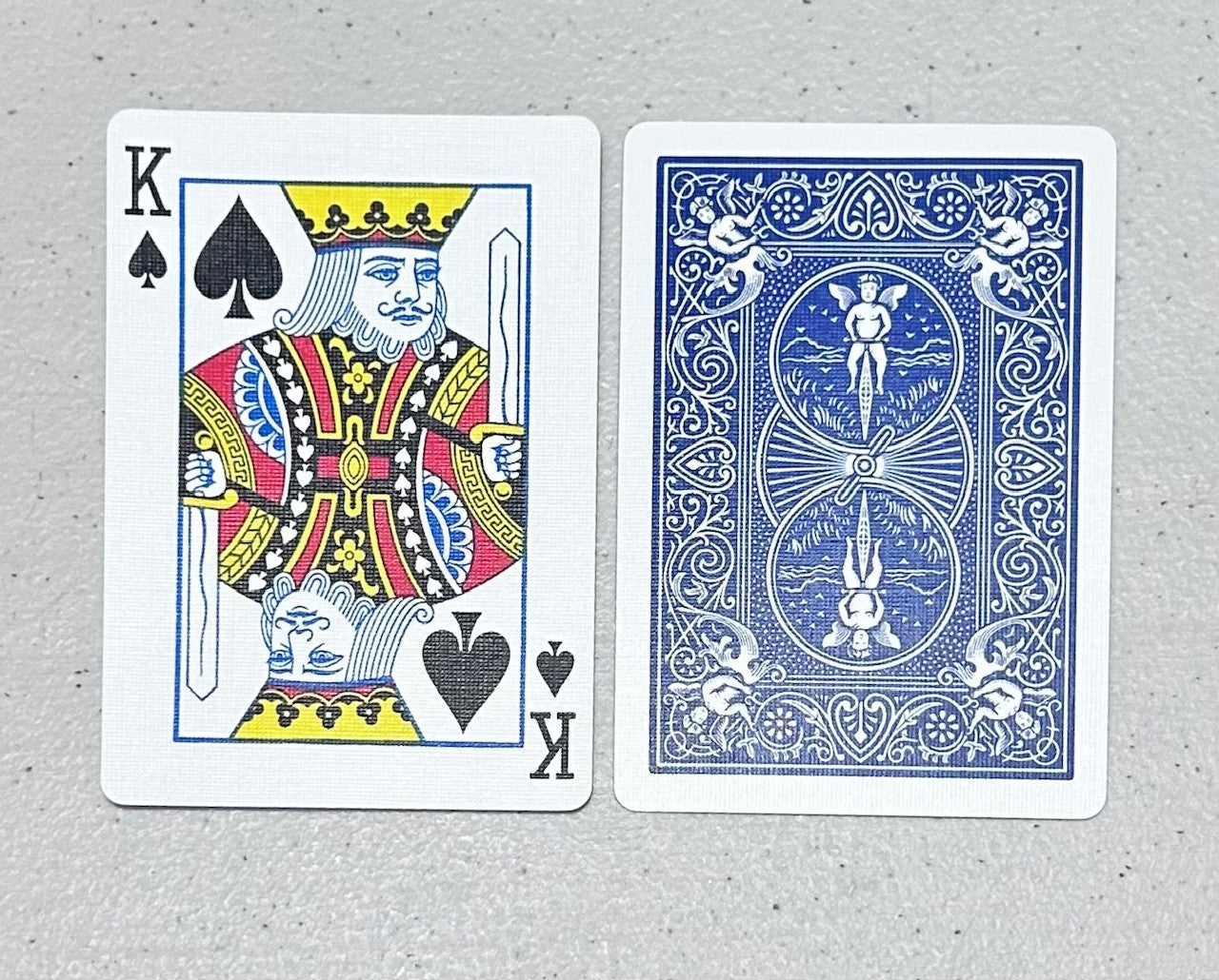Blue One-Way Forcing Deck - King of Spades – PlayingCardDecks.com