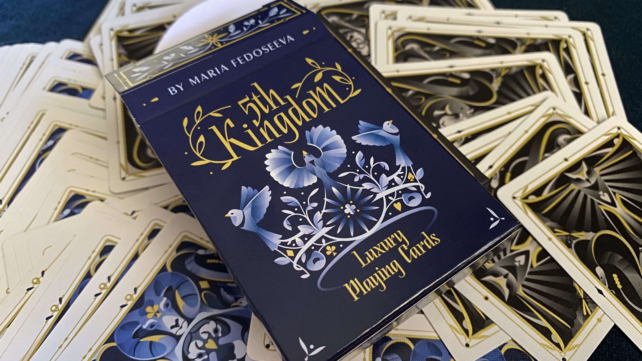 5th Kingdom Blue Playing Cards USPCC – PlayingCardDecks.com