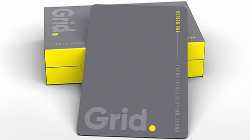Grid Typographic Playing Cards USPCC – PlayingCardDecks.com