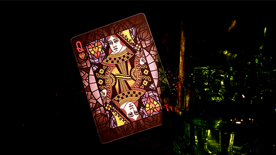 Stained Glass Phoenix Bicycle Playing Cards – PlayingCardDecks.com