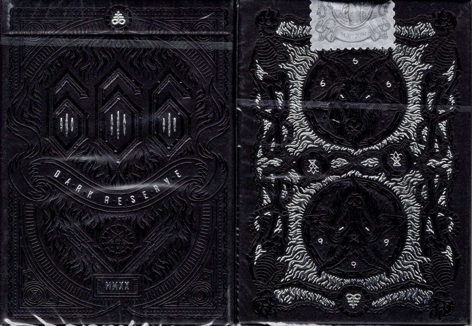 666 Silver Dark Reserve Playing Cards Cartamundi – PlayingCardDecks.com