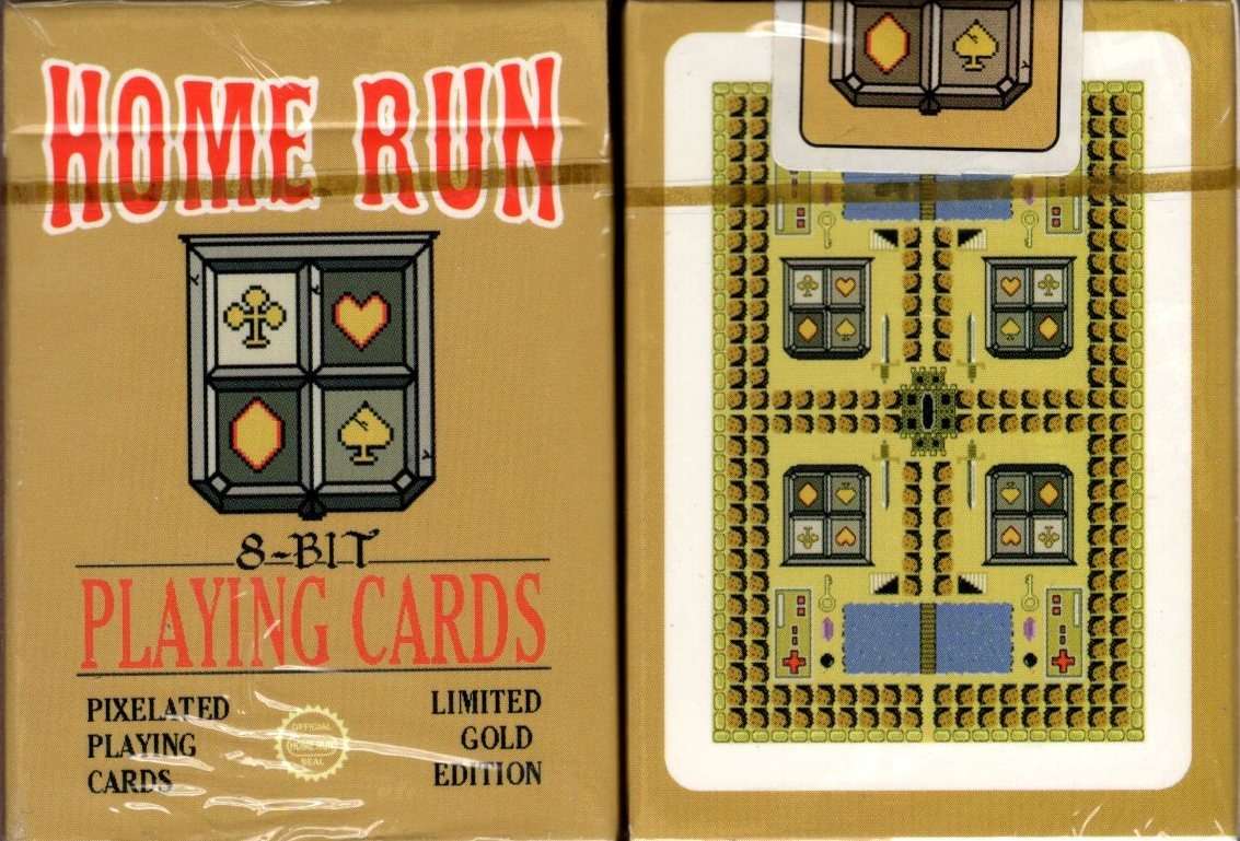 8- Bit Gold Mini Playing Cards – PlayingCardDecks.com