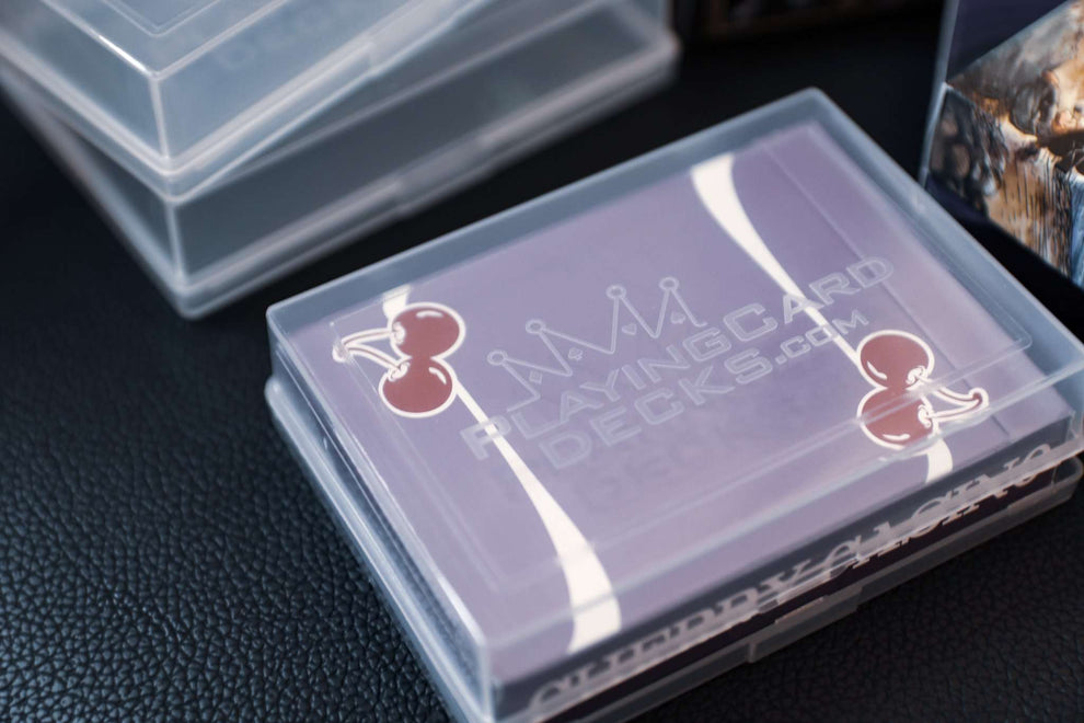 PCD Clear Plastic Playing Card Storage Box – Durable and Secure for Po ...