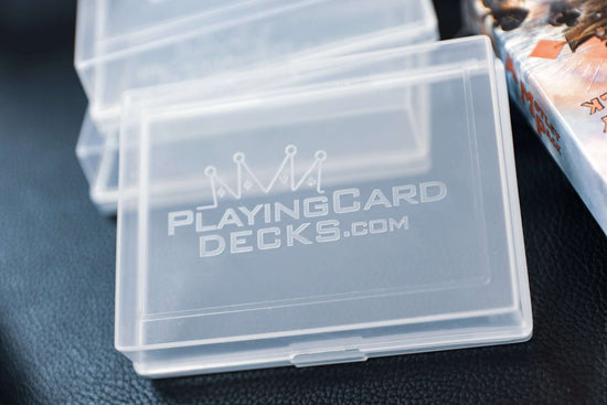 PCD Clear Plastic Playing Card Storage Box – Durable and Secure for Po ...