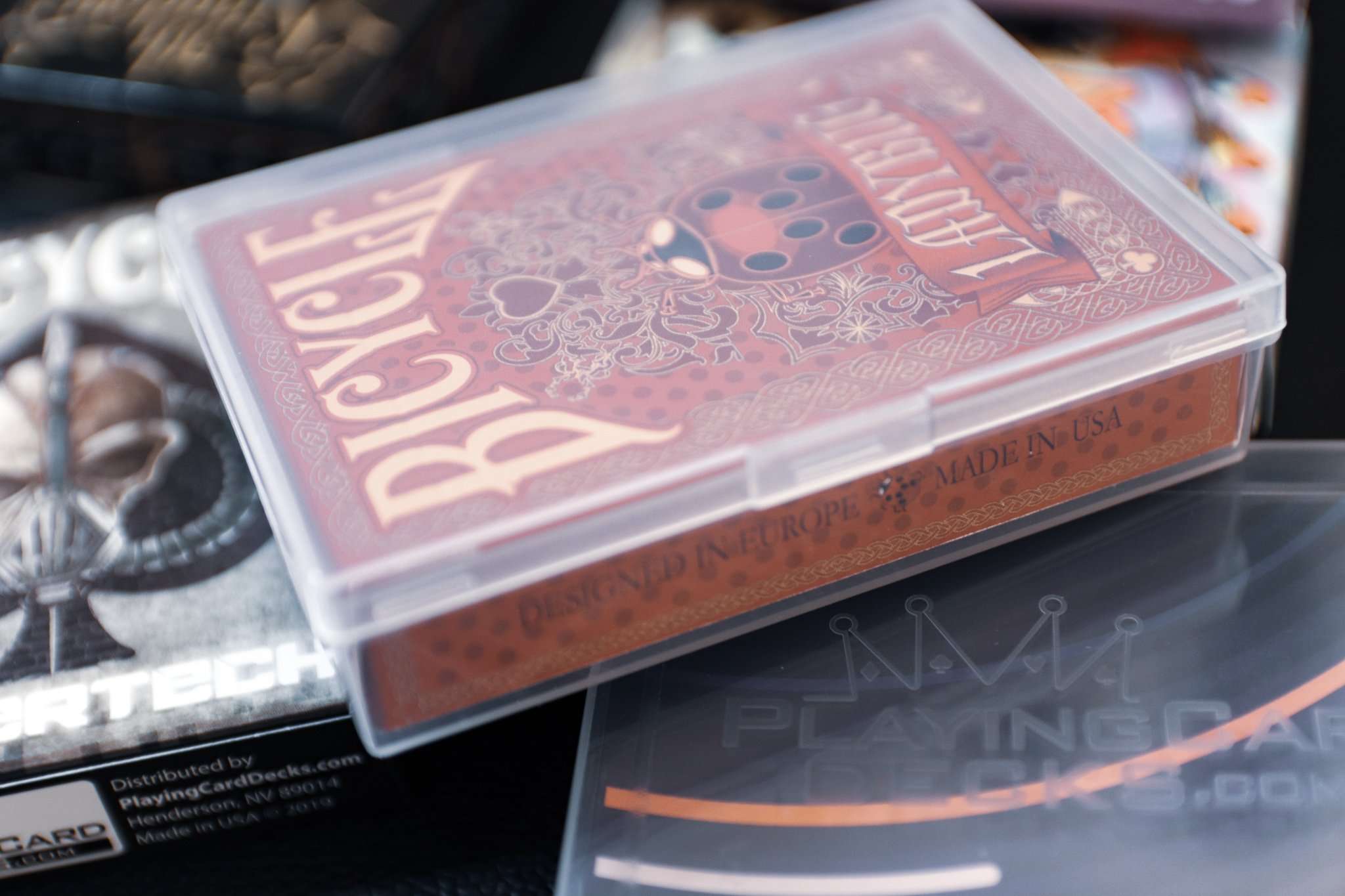 PCD Clear Plastic Playing Card Storage Box – Durable and Secure for Po ...