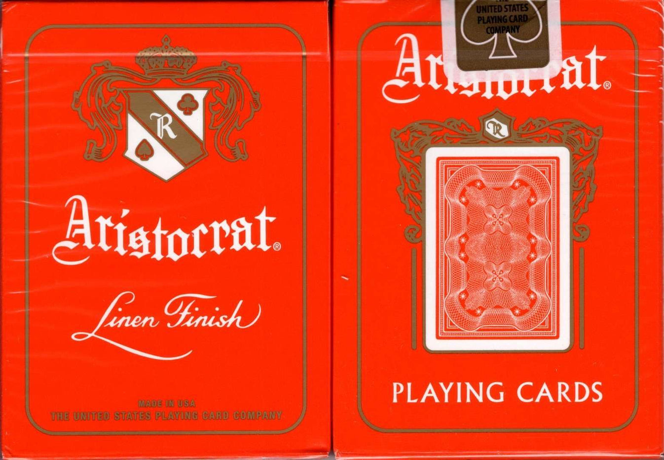 Aristocrat Orange Playing Cards USPCC – PlayingCardDecks.com