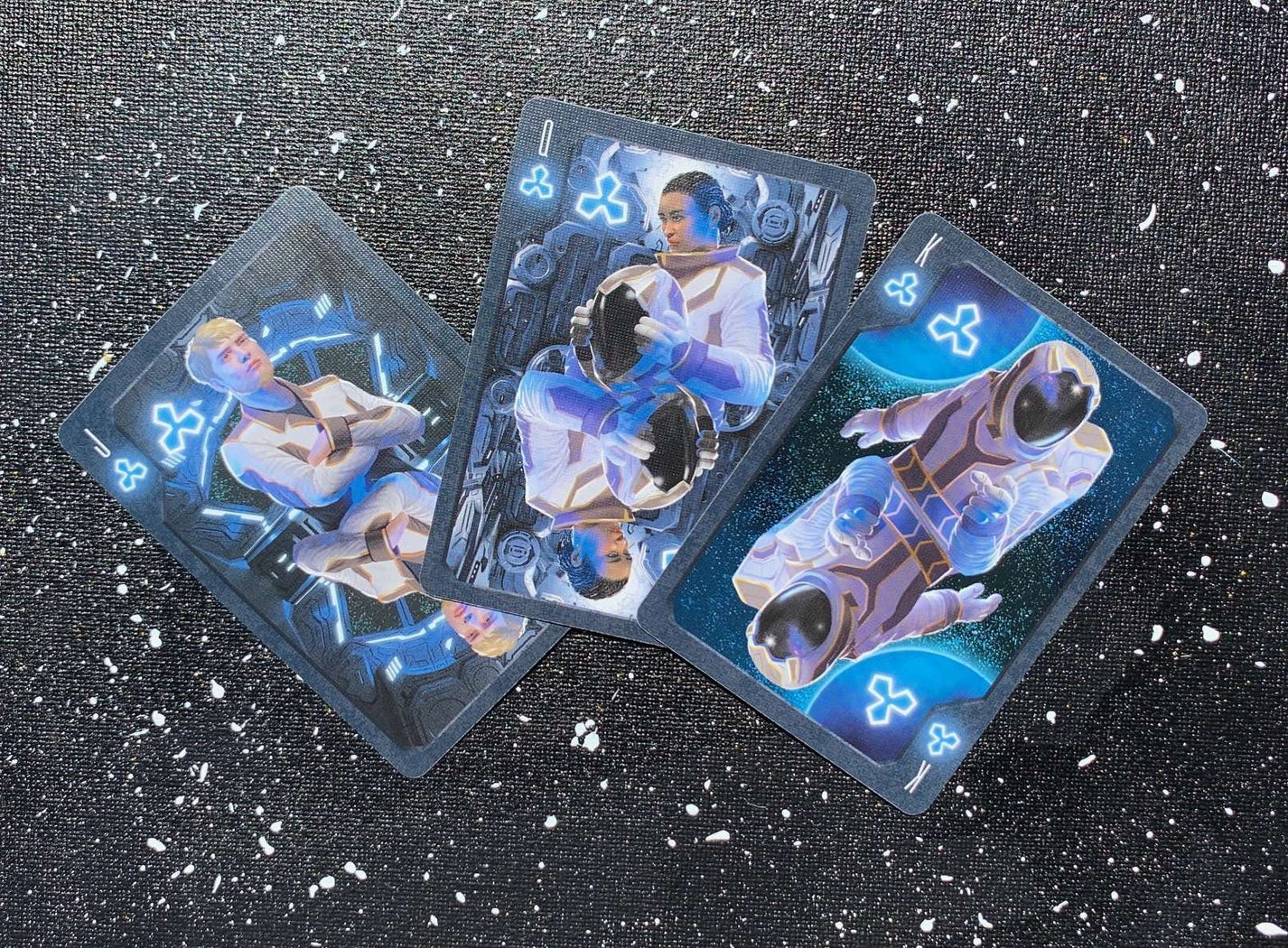 Astronaut Bicycle Playing Cards – PlayingCardDecks.com