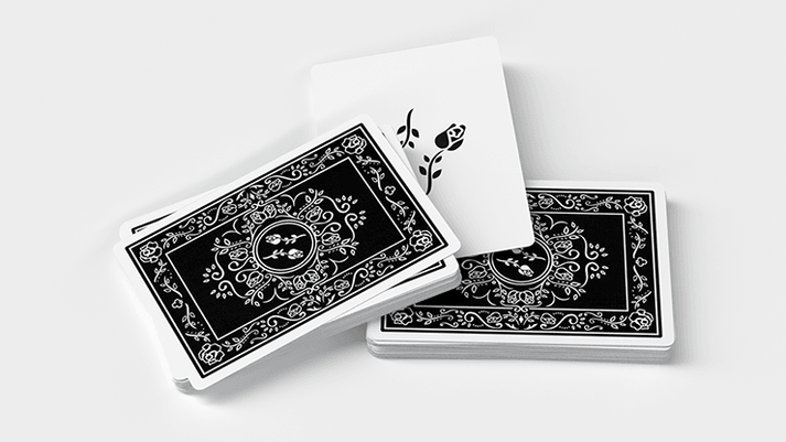 Black Roses Marked Playing Cards USPCC – PlayingCardDecks.com