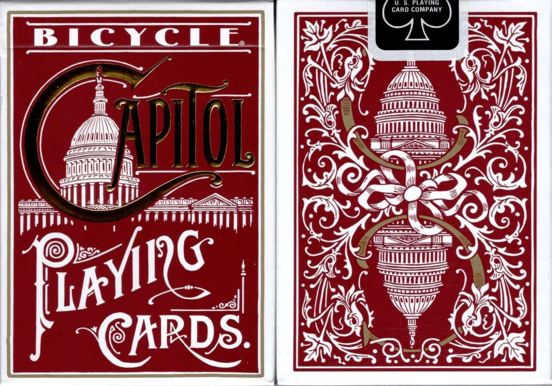 Capitol Red Bicycle Playing Cards – PlayingCardDecks.com