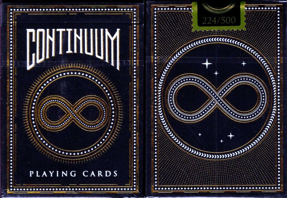 Continuum Black Playing Cards – PlayingCardDecks.com