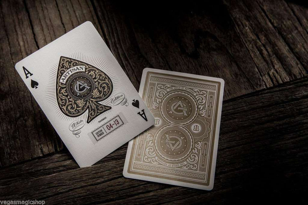 Artisan White Playing Cards Deck | PlayingCardDecks.com
