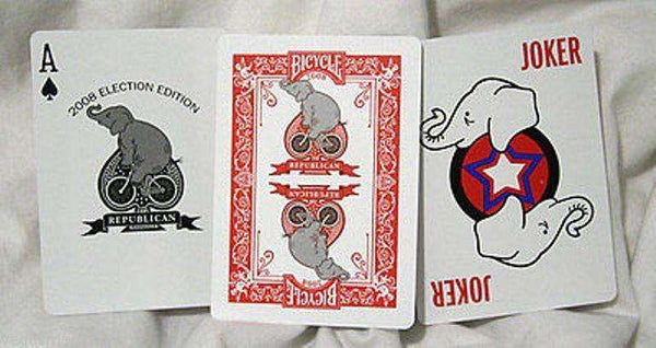 Republican Red 2008 Election Bicycle Playing Cards Deck ...