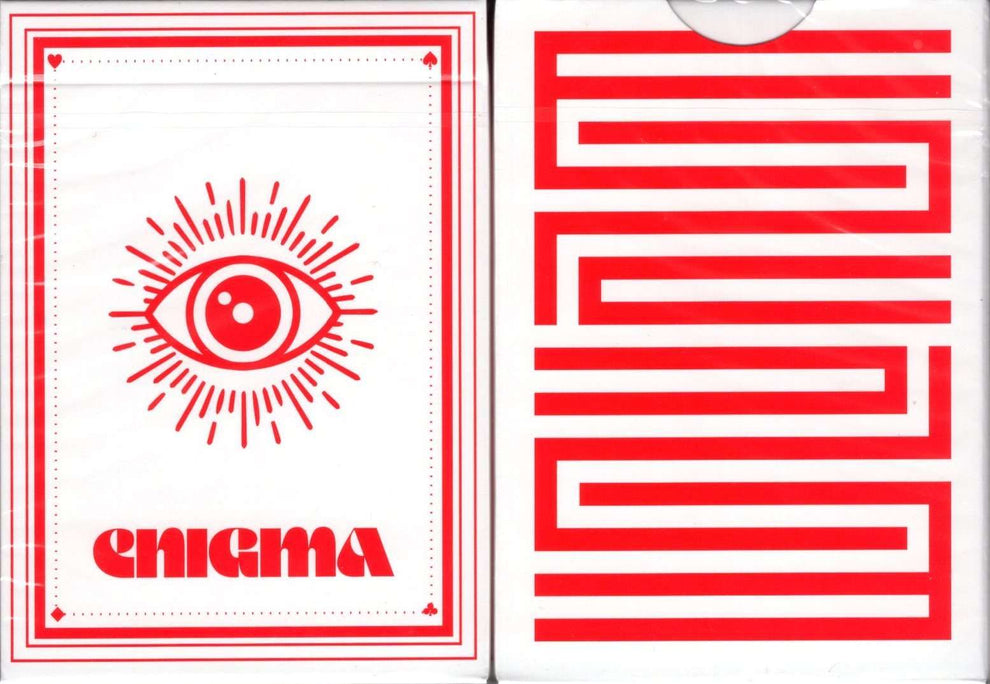 Enigma Red Playing Cards USPCC – PlayingCardDecks.com