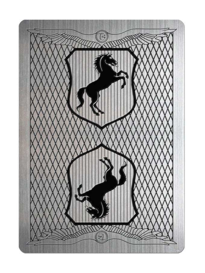 Titanium Stallion Metal Playing Cards – PlayingCardDecks.com