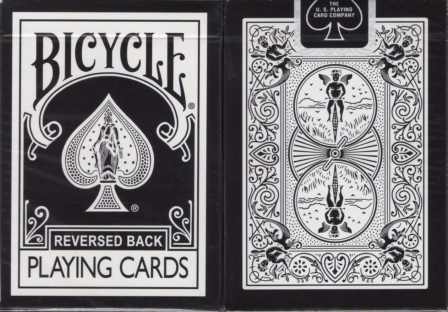 Black Reversed Back Bicycle Playing Cards | PlayingCardDecks.com