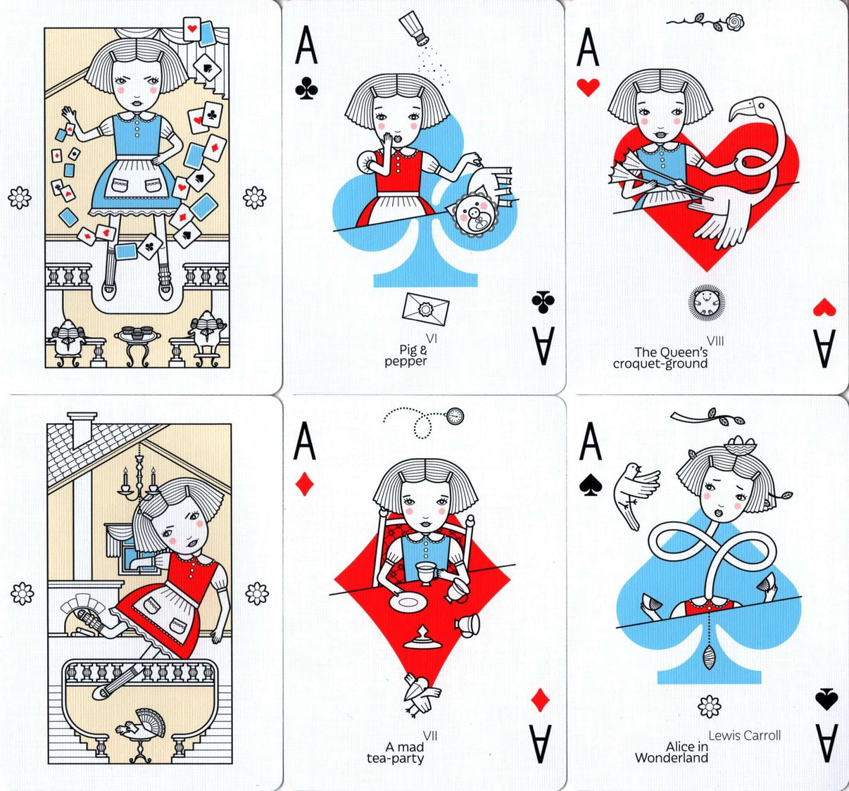 Alice in Wonderland Playing Cards USPCC | PlayingCardDecks.com