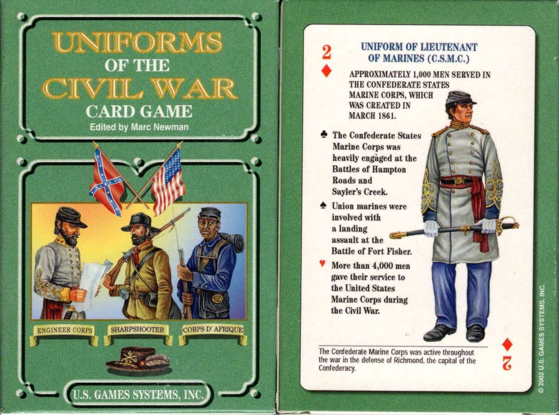 Uniforms of the Civil War Playing Cards USGS – PlayingCardDecks.com