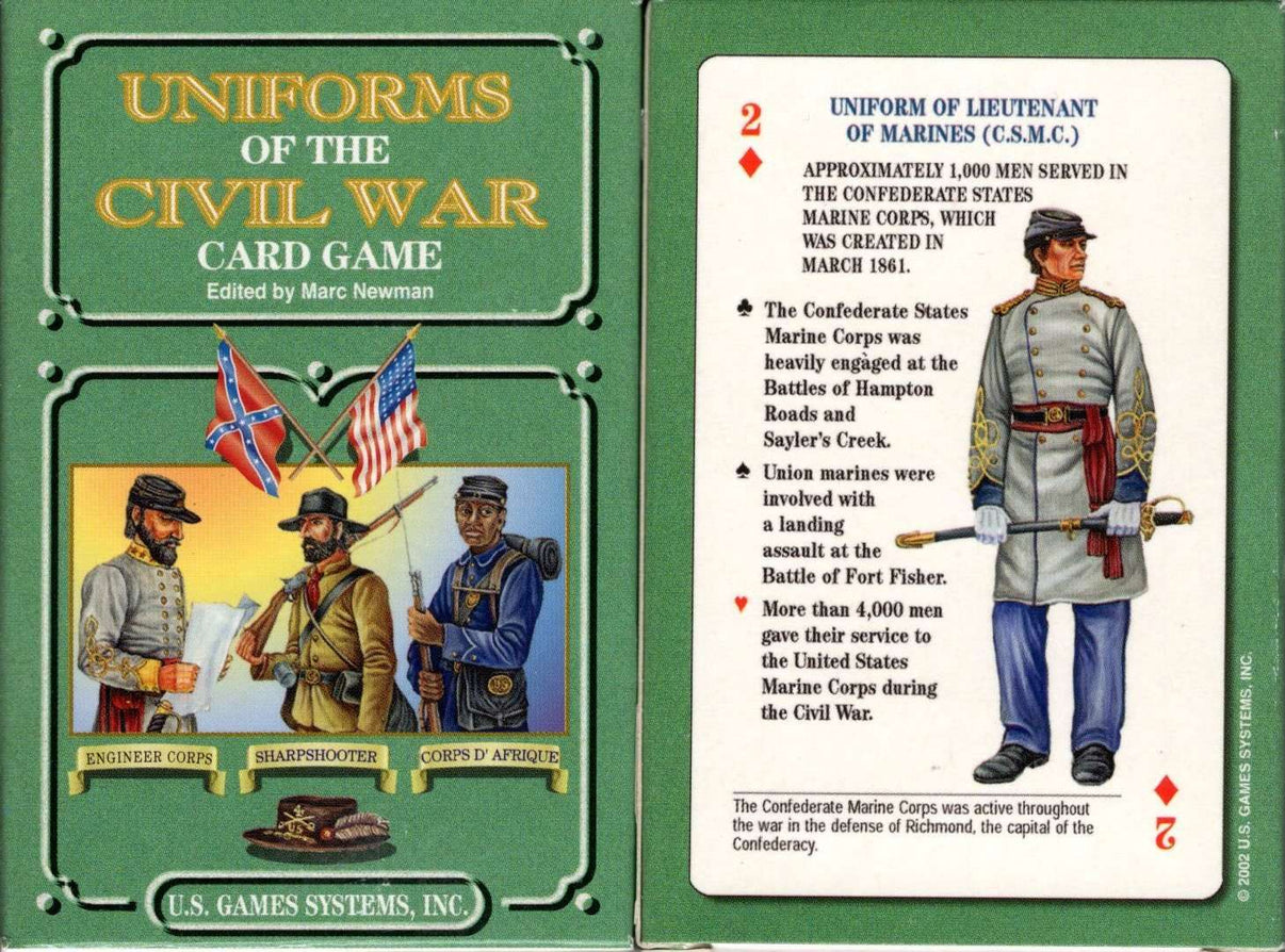 Uniforms of the Civil War Playing Cards USGS – PlayingCardDecks.com