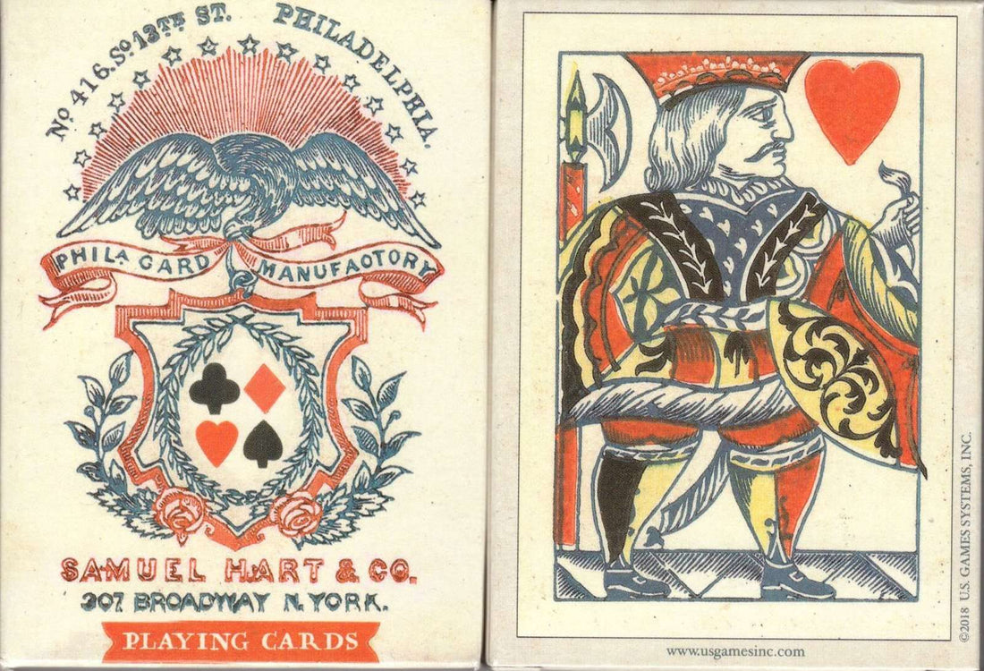 1858 Samuel Hart Reproduction Playing Cards USGS – PlayingCardDecks.com