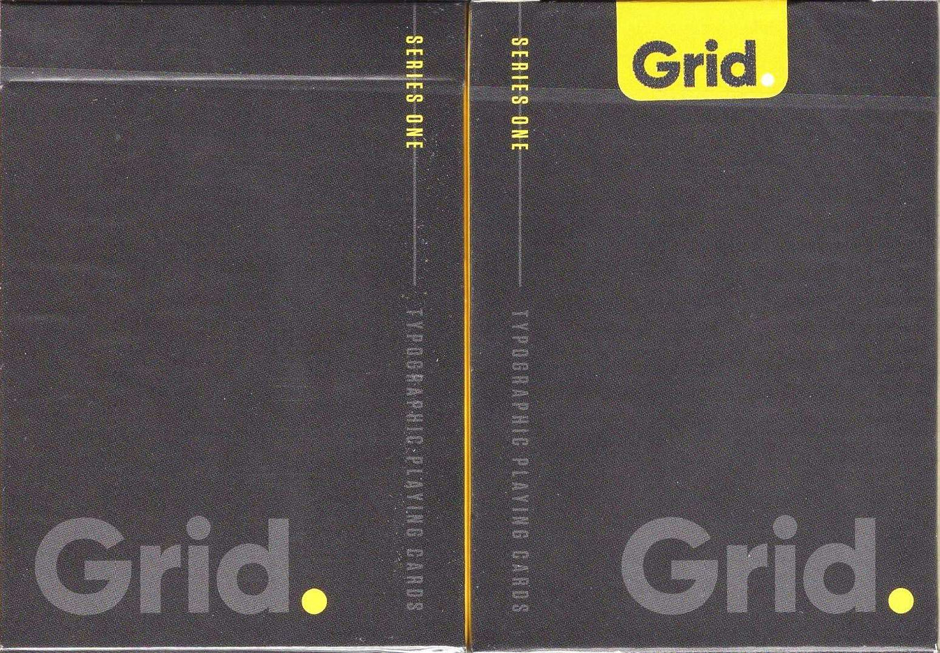 Grid Typographic Playing Cards USPCC – PlayingCardDecks.com