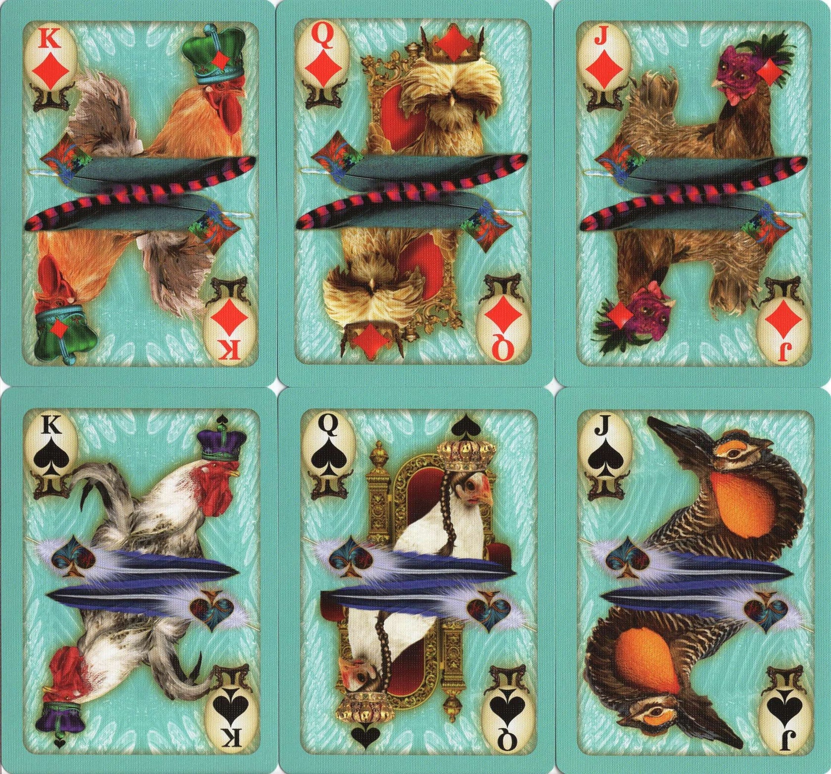 Chicken Playing Cards USPCC – PlayingCardDecks.com