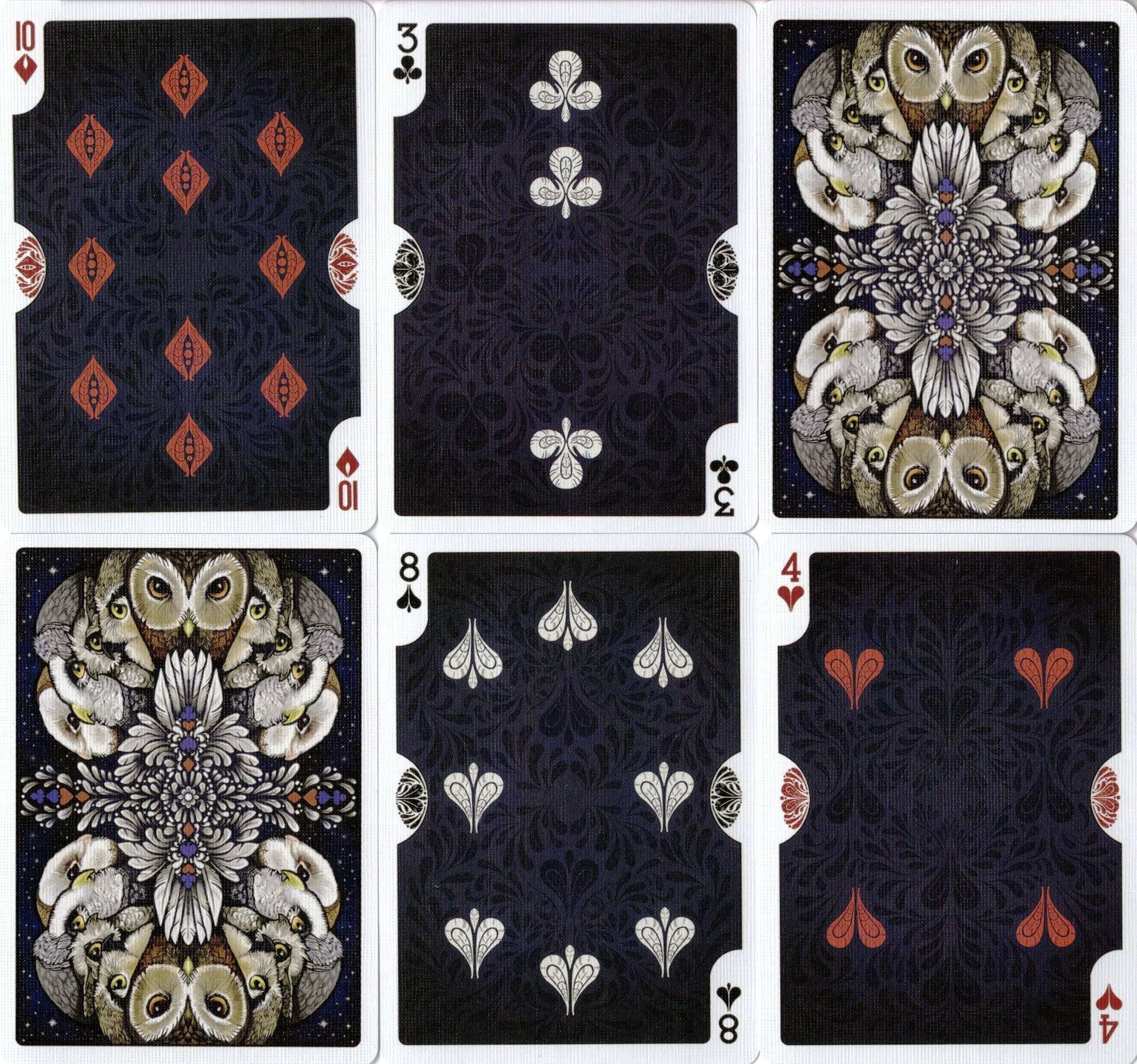 Strigiformes Owl Bicycle Playing Cards – PlayingCardDecks.com