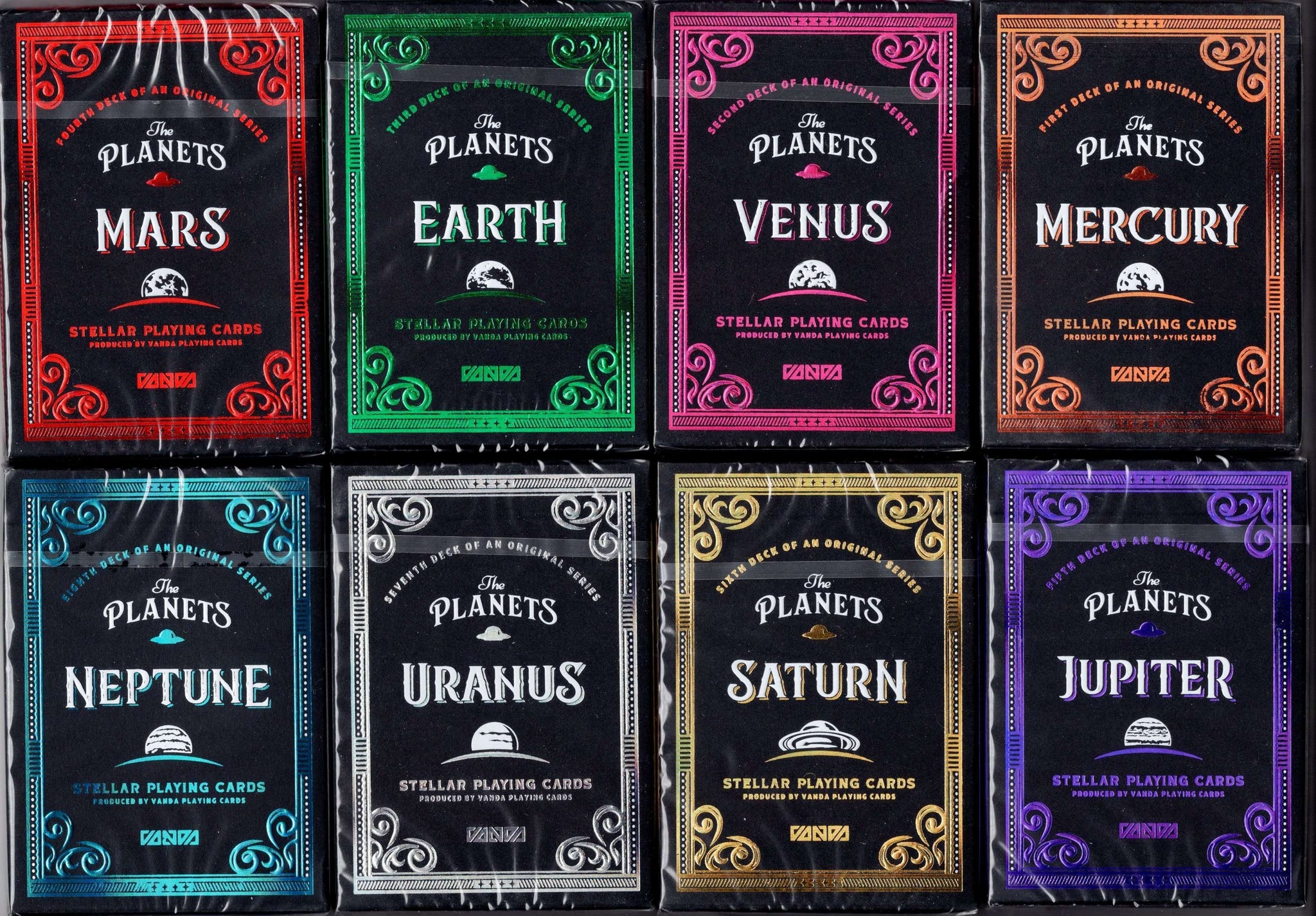 The Planets: 8 Deck Set USPCC – PlayingCardDecks.com