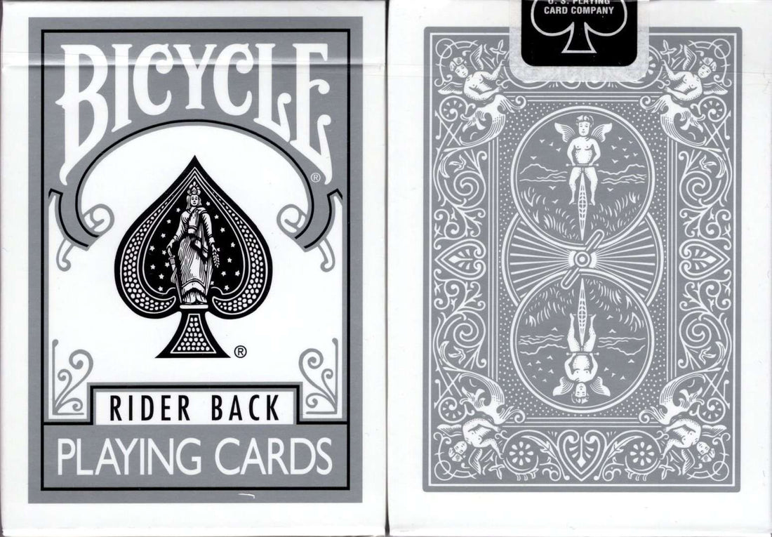 Silver Rider Back Bicycle Playing Cards – PlayingCardDecks.com