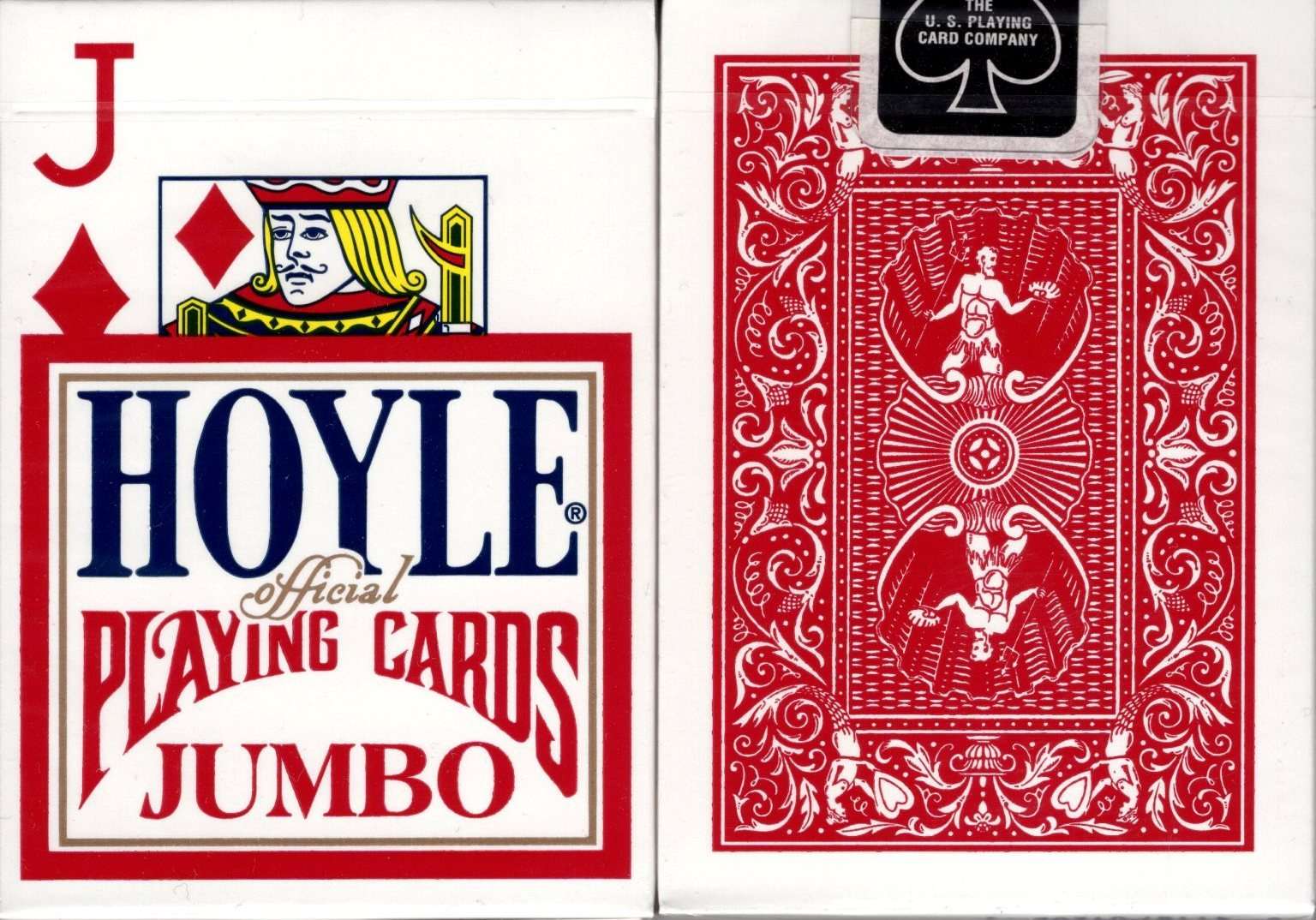 Hoyle Jumbo Index Red Playing Cards Deck | PlayingCardDecks.com