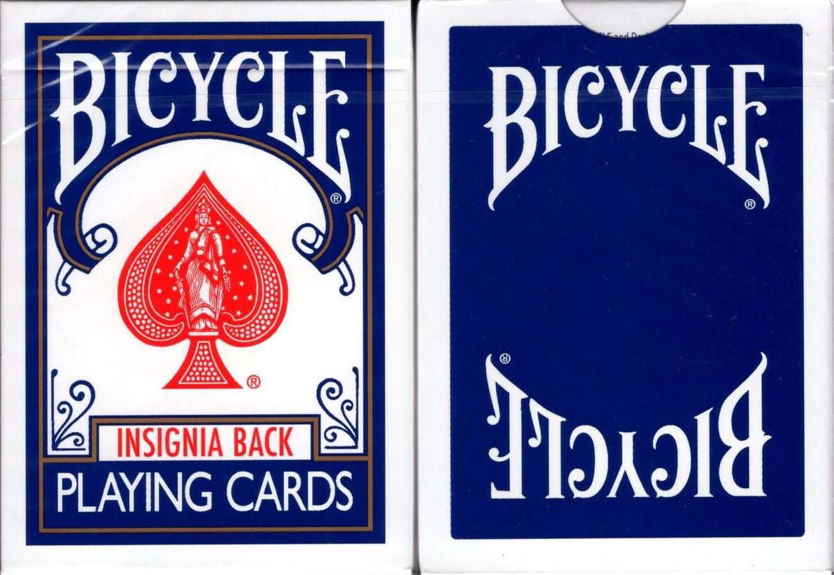 Insignia Back Blue Bicycle Playing Cards – PlayingCardDecks.com