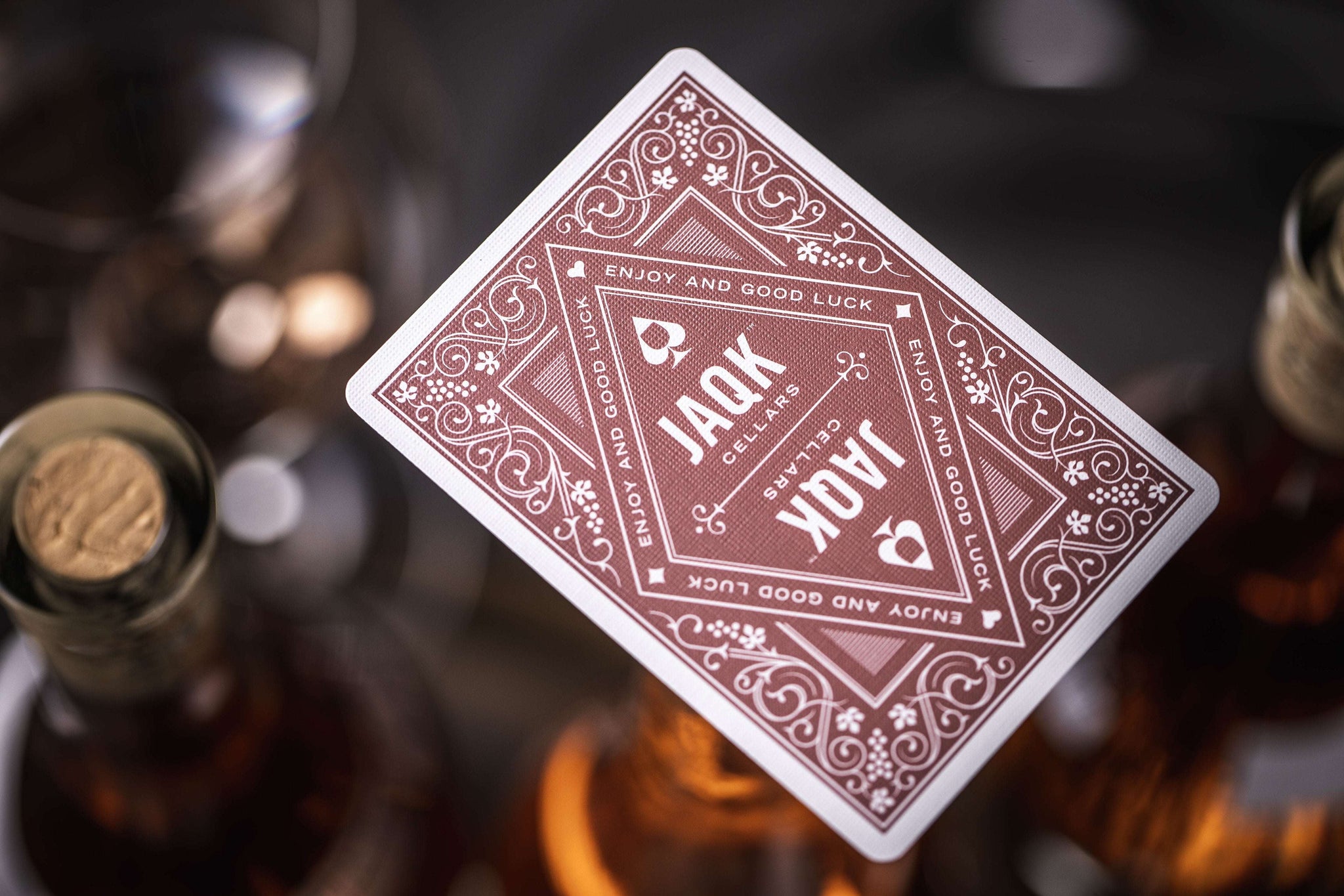 JAQK Cellars Rose Playing Cards USPCC – PlayingCardDecks.com
